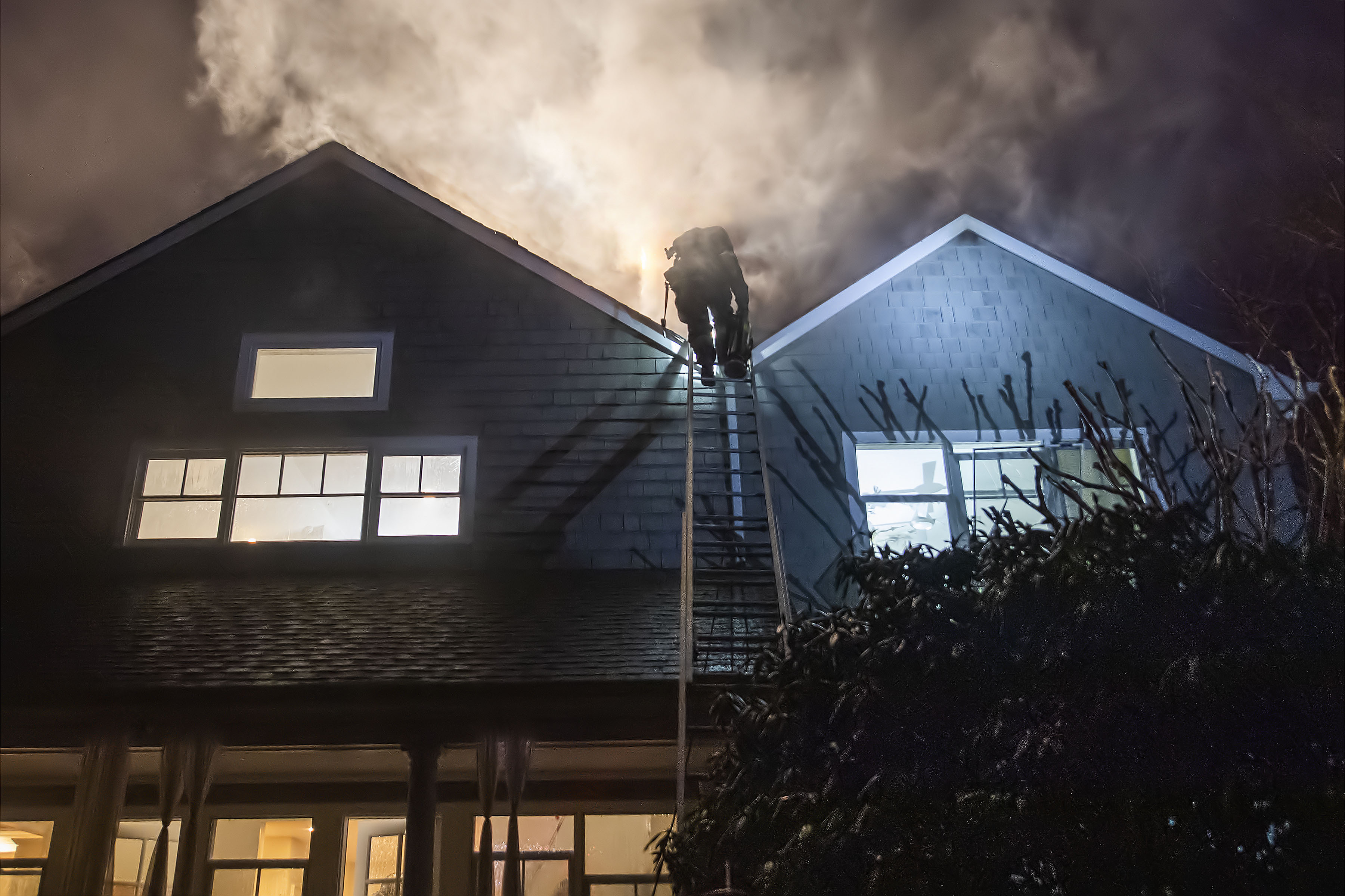 Firefighters Battle Flames, Coronavirus Concerns at East Hampton House ...